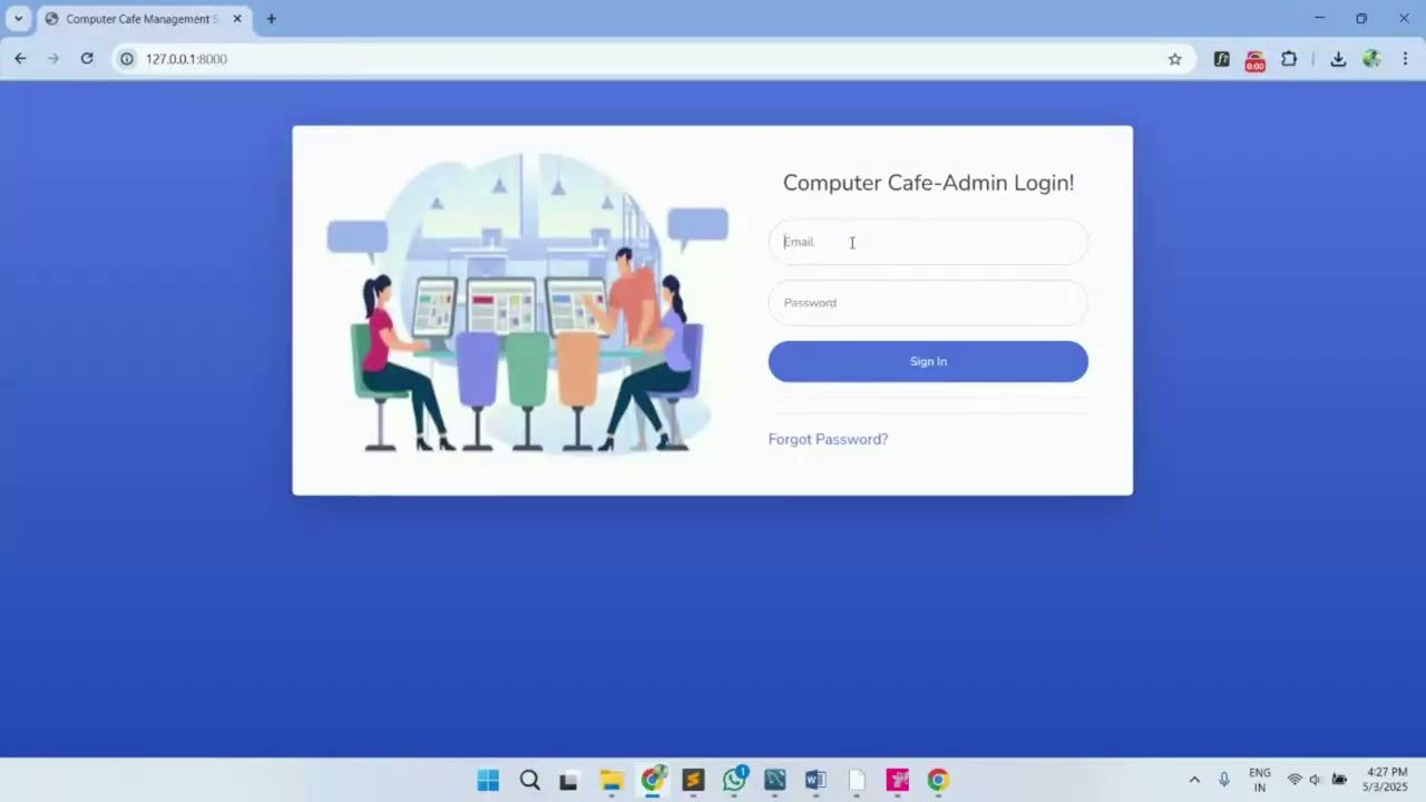 Computer Cafe Management System using Python Django | PythonCodeverse