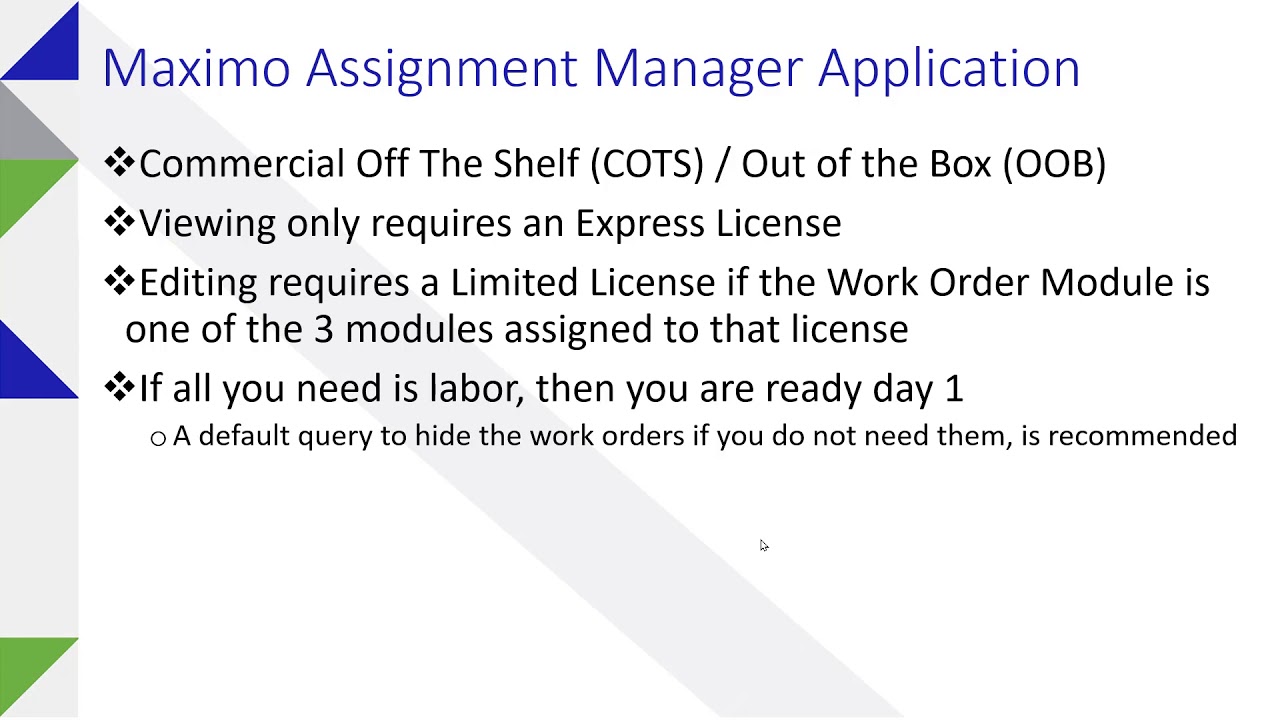 Maximo Assignment Manager - Labor View