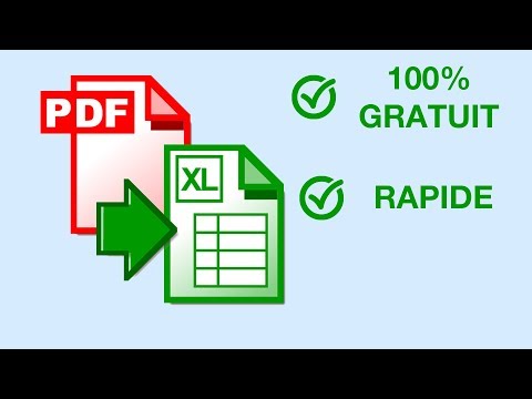 Comment convertir rapidement un PDF en EXCEL et gratuitement