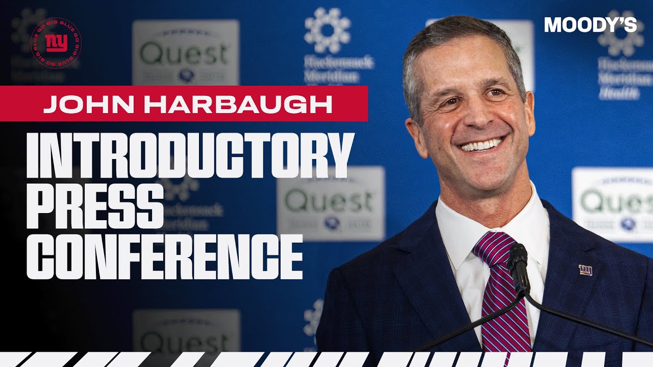 Head Coach John Harbaugh Introductory Press Conference | New York Giants