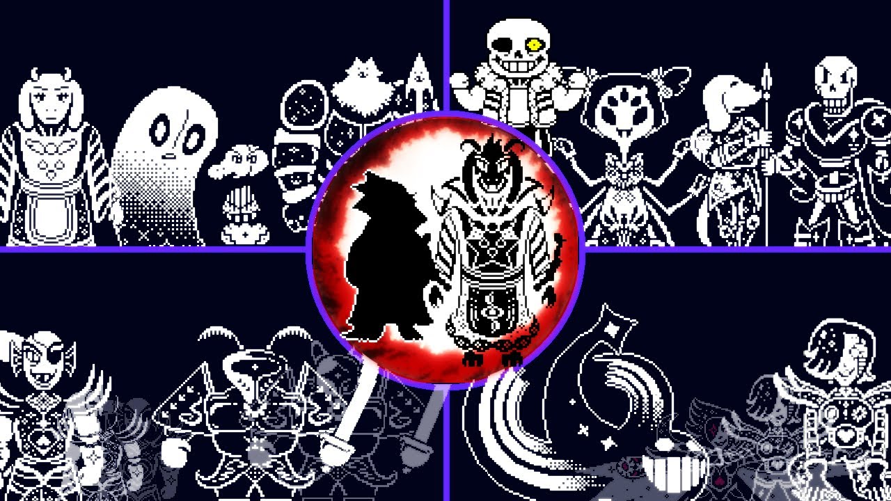 PS!Outertale All Bosses (and mini-bosses)