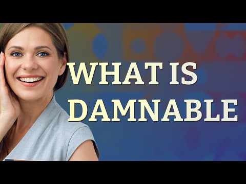 Damnable | meaning of Damnable