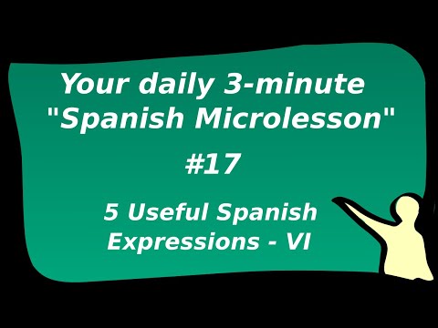 Learning Spanish with Useful Expressions - Spanish Microlesson No.17 - (a cargo de , a destiempo...)