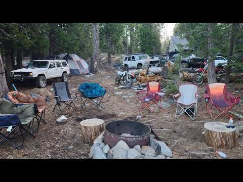 Summer Camping At Bowman Lake