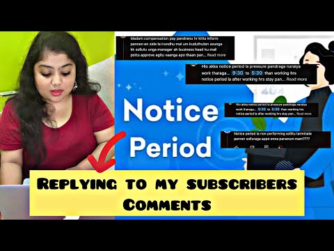 What is a Notice Period? Subscriber Q&A and Clarifications in Tamil @HR_Krithika