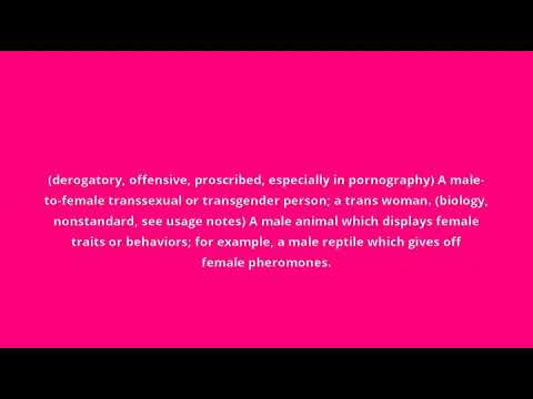 what is the meaning of shemale