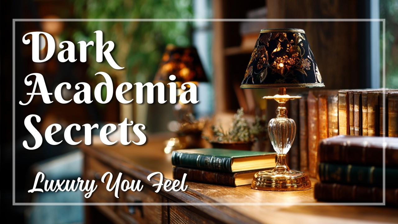 Vintage Dark Academia Home Library 📖 Why Moody Interiors Feel Intellectual and Luxurious