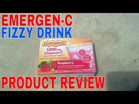 ✅ Emergen-C Raspberry Fizzy Drink Review 🔴
