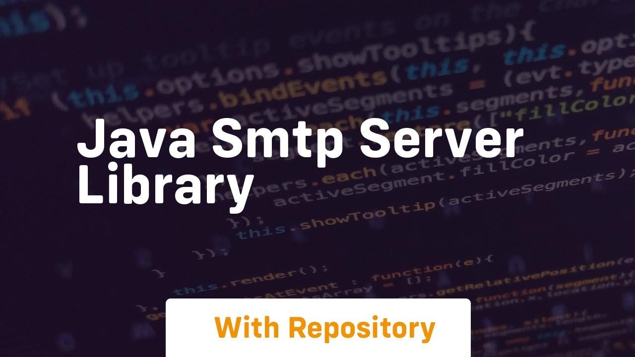 java smtp server library