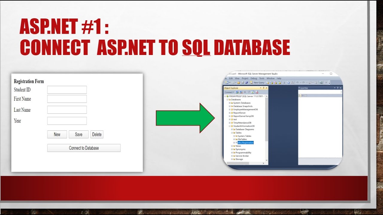 ASP.NET # 1 : Connect ASP.NET to SQL Database