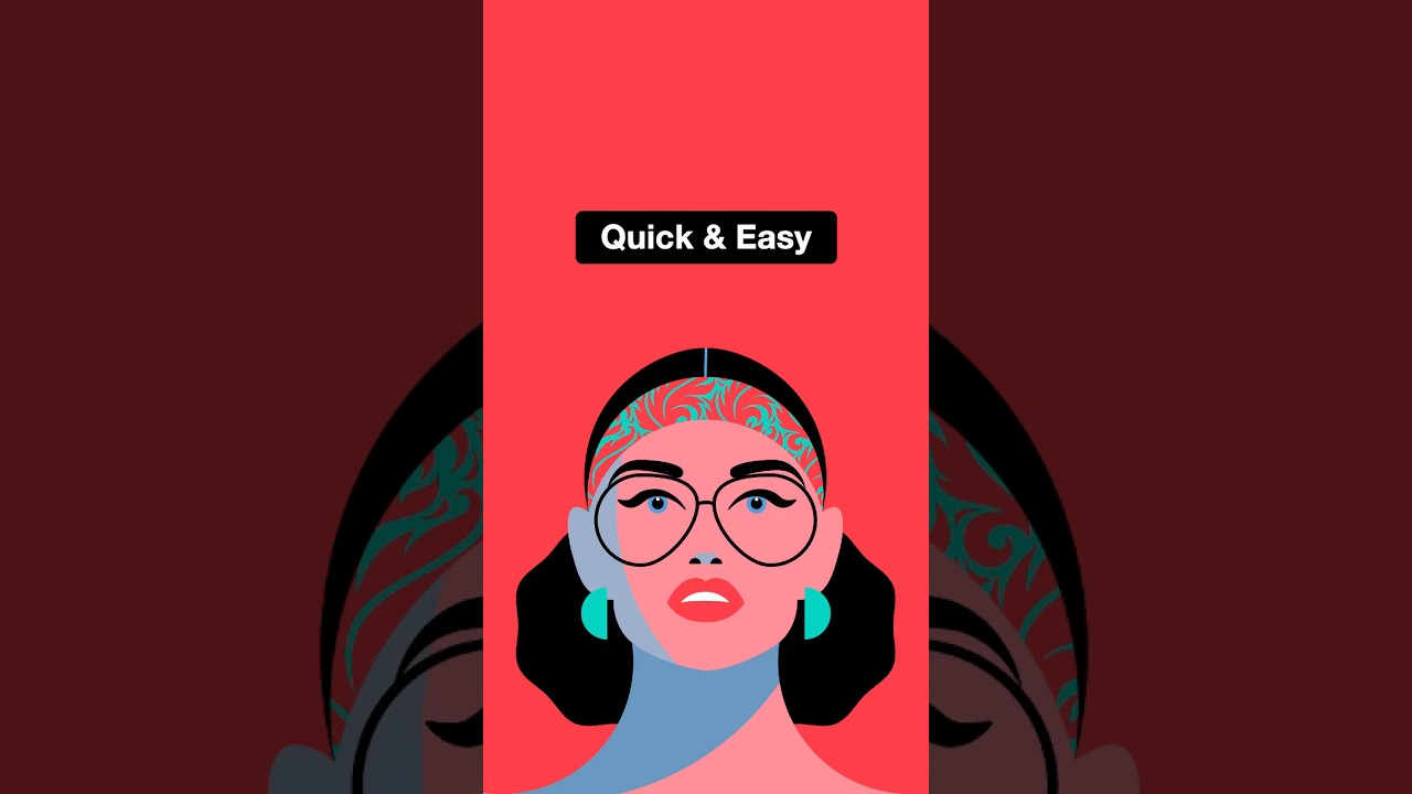 Minimal Vector Portrait Timelapse