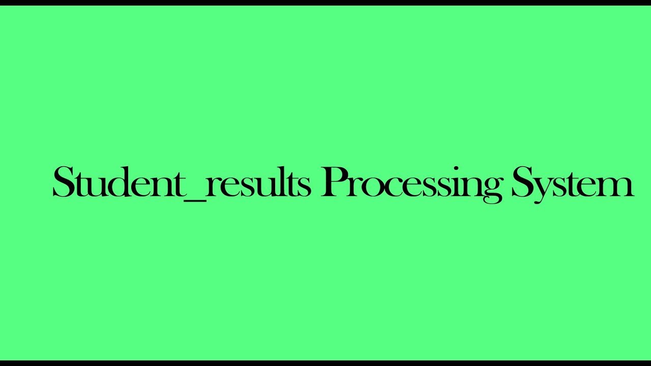 student results Processing System || Java Mini Projects || CSE Minor Projects
