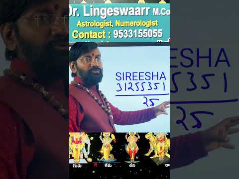 Sireesha//శిరీష అనే పేరు ఉంటే జీవితంలో అన్నీ కష్టాలు ఇలా చూడండి//Dr Lingeswaarr astrology
