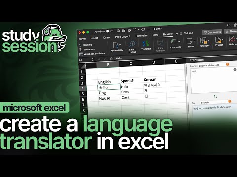 How To Translate Languages in Microsoft Excel