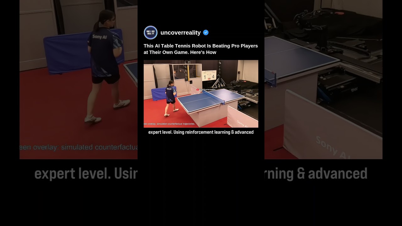 This AI Table Tennis Robot Is Beating Pro Players at Their Own Game #robot #shorts #sports
