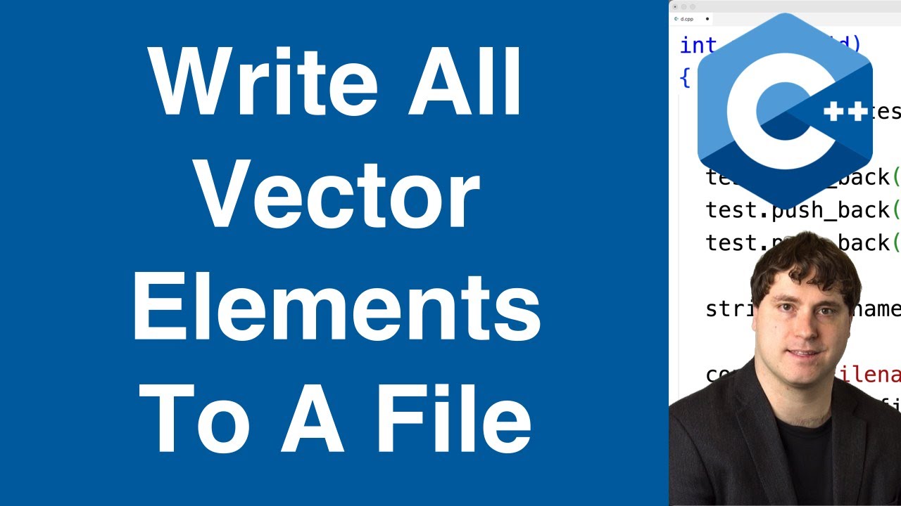 Write All Vector Elements To A File | C++ Example