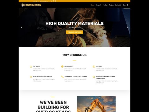 Construction Divi Child Wordpress theme #templatemonster #themeforest #envato #monsterone