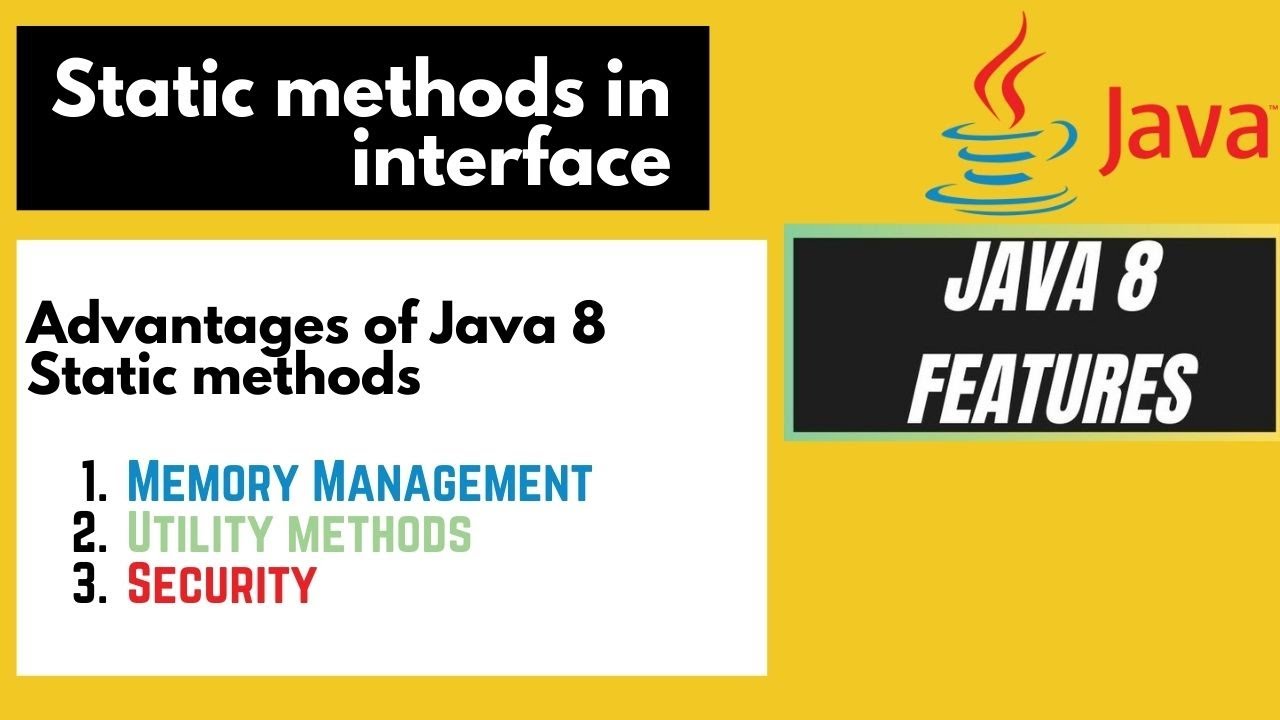5. Static Methods in Interface | Java 8 static methods |Example for Static Methods in interfaces