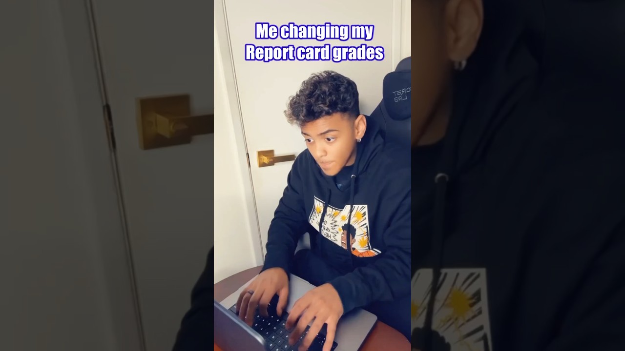 Me changing my report card grades…😭😂💀 #comedy #viral