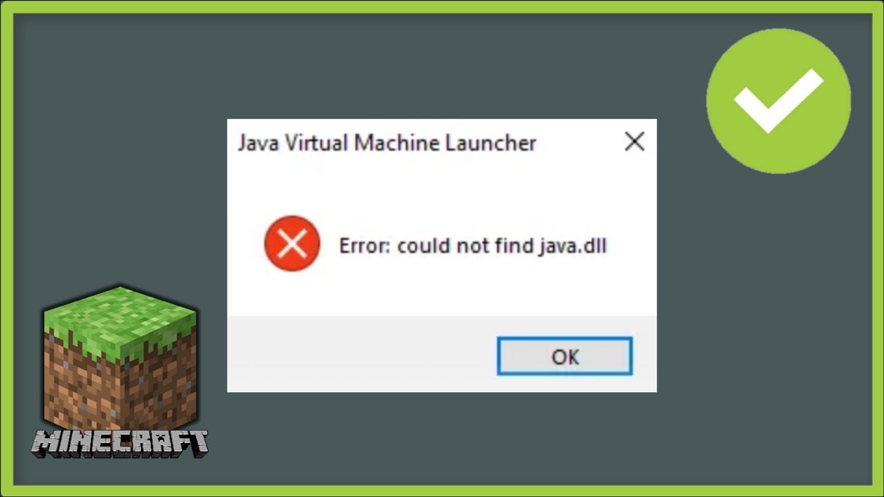 Java Virtual Machine Launcher -  Error: Could Not Find Java.dll - Minecraft Launcher