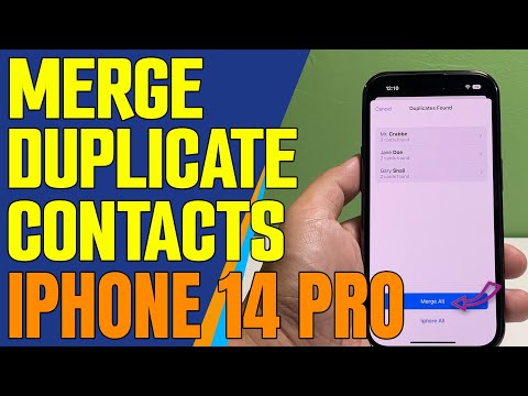 How To Merge Duplicate Contacts On Apple iPhone 14 Pro
