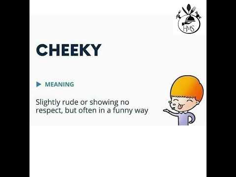 CHEEKY meaning #englishvocabulary #english #learning