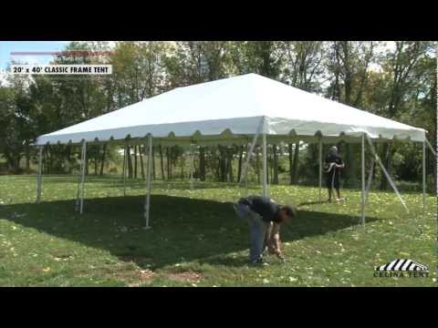 20 x 40 Classic Frame Tent - Installation Procedure