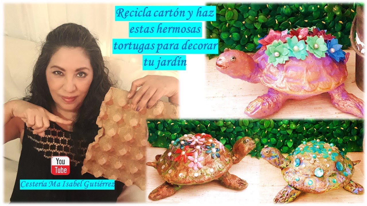 Recicla cartón y haz estas hermosas tortugas para decorar tu hogar y ...