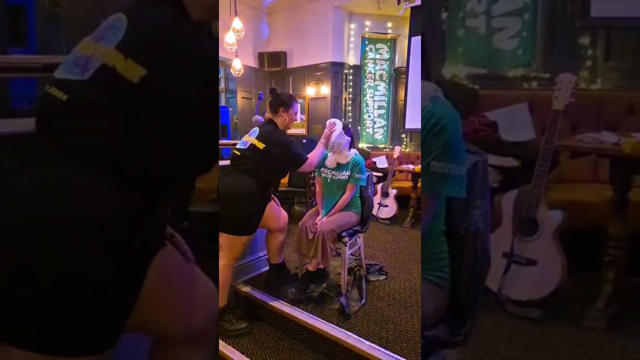 Girl gets pied in the face for charity! #pieface #pieintheface