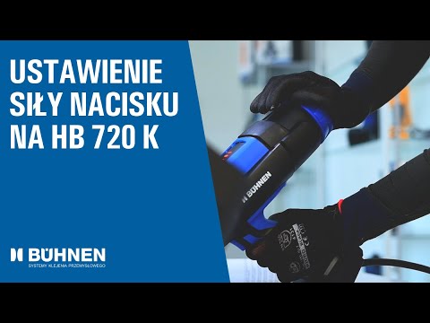 Jak prawidłowo ustawię docisk pokrywy w HB 720 K? – Klejenie łączy
