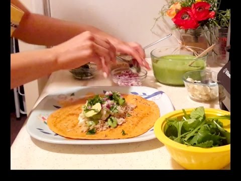 Cauliflower w-Creamy Poblano Sauce Burrito(Vegan)