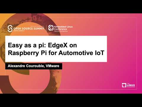 Easy as a pi: EdgeX on Raspberry Pi for Automotive IoT - Alexandre Courouble, VMware