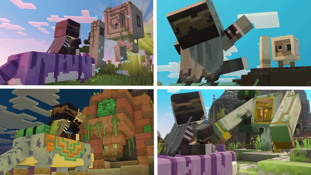 Minecraft Legends - All Ancient Golems Cutscenes