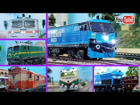Indian Railways Model Train Run Compilation Part 3 | HO Scale Model Train | WAP 7 Model | train