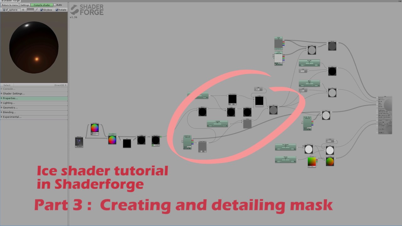 Ice shader tutorial - Nodes - Shaderforge