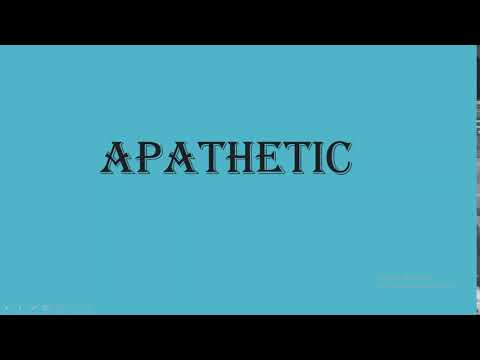 apathetic meaning
