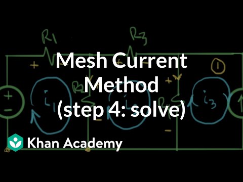 Mesh current method (step 4) (video) | Khan Academy