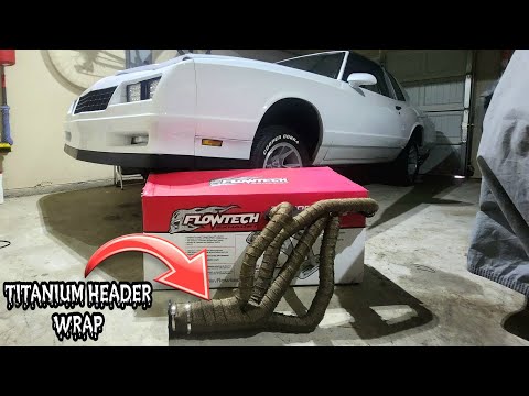 WRAPPED THE NEW FLOWTECH HEADERS FOR MY MONTE CARLO SS | GBODY | EXHAUST UPGRADE