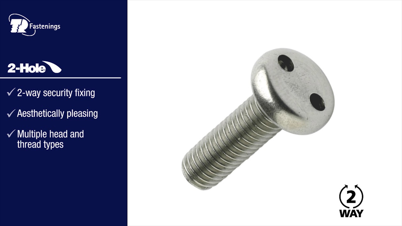 TR Security Fasteners - 2 Hole Installation