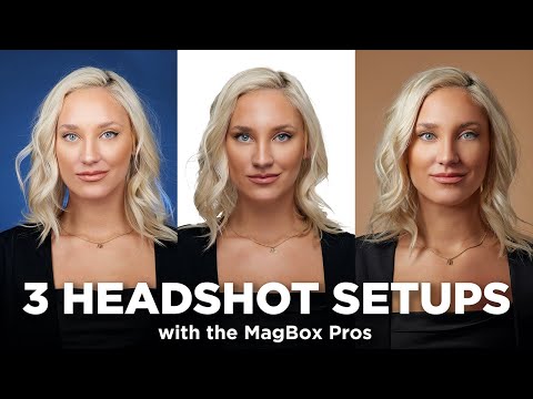 3 Easy Headshot Setups with MagBox Pro Soft Boxes