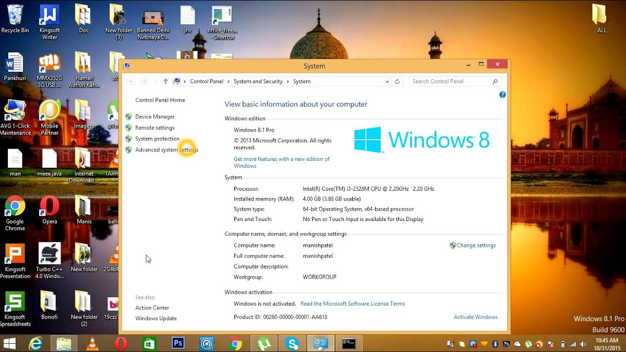 how to Set Path in Java in Windows 8