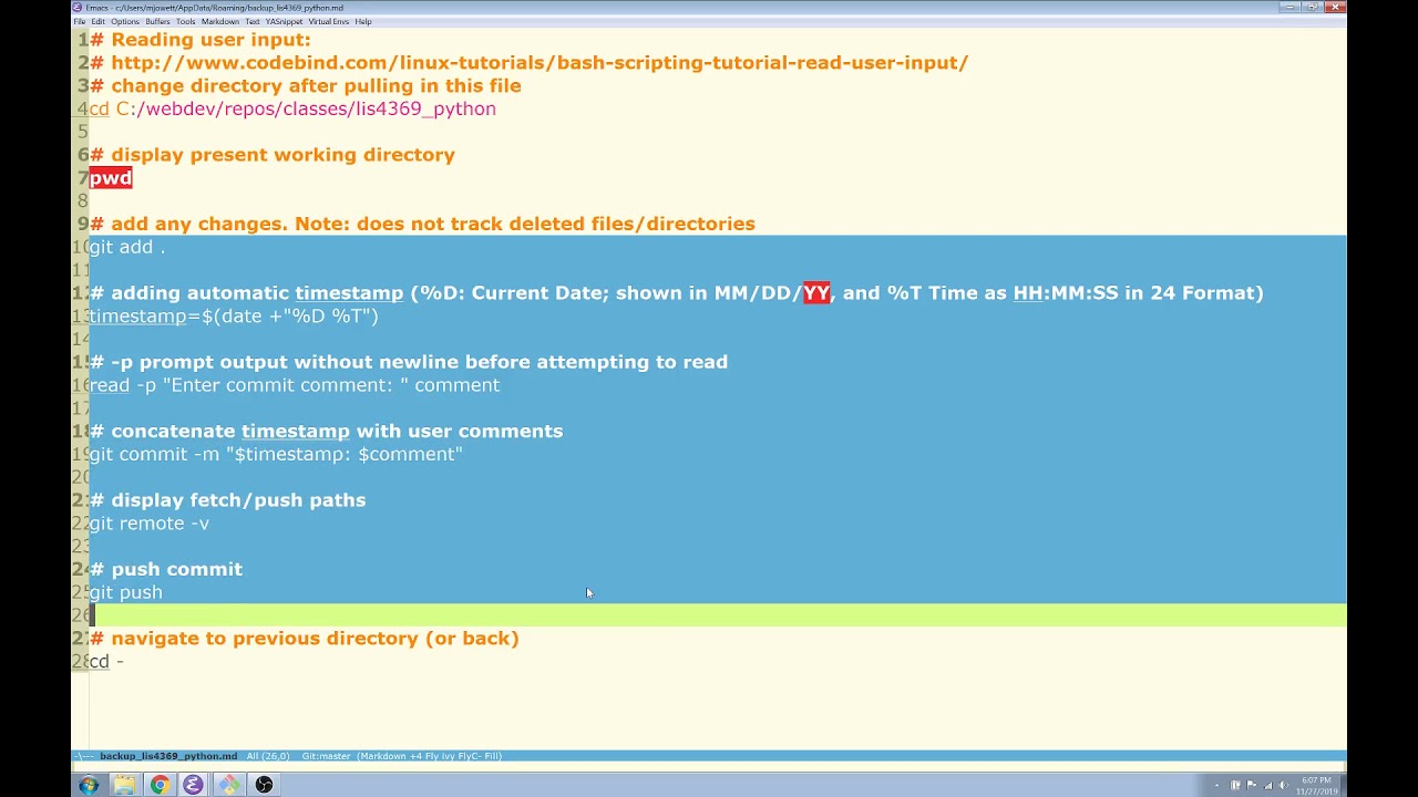 Automate Backups Using Git