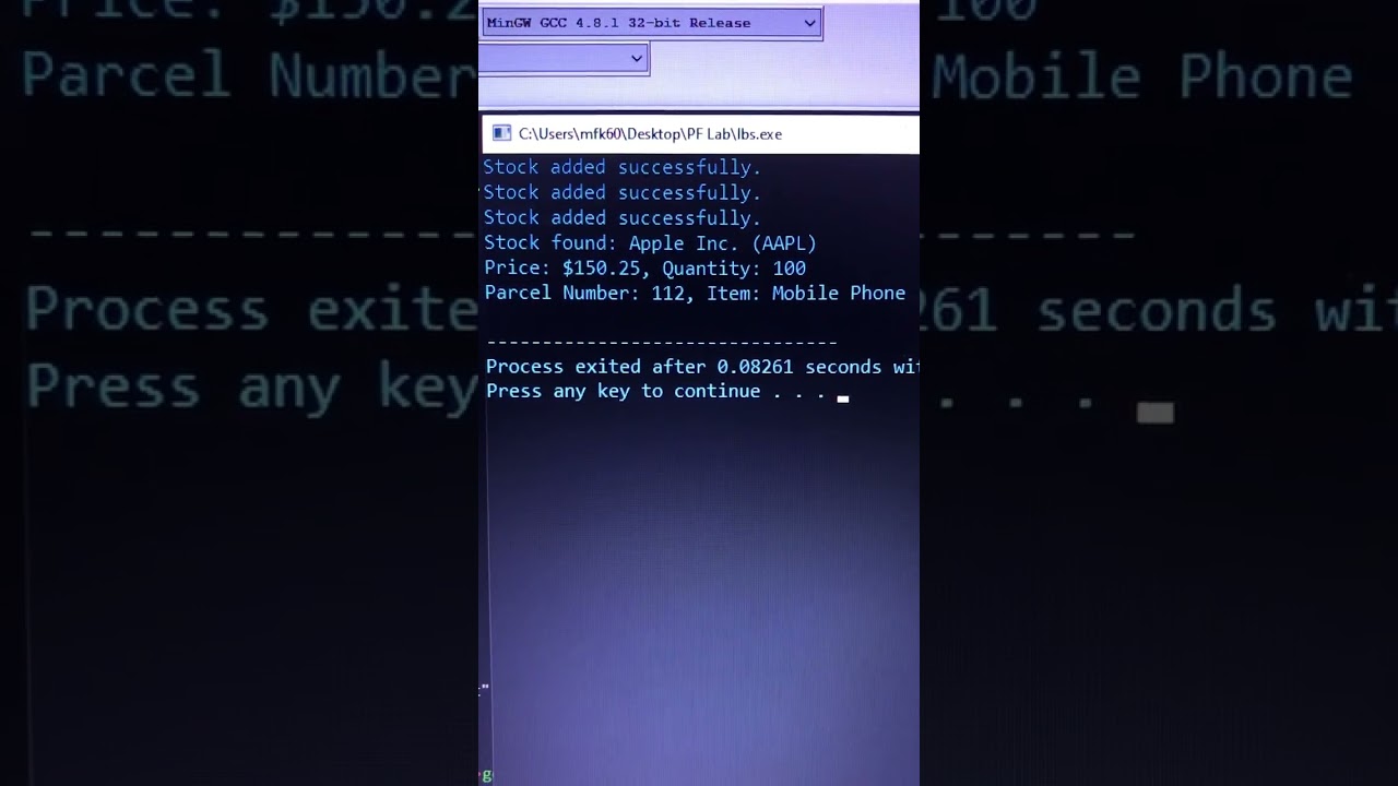 stock search c++ #codelife #coderstokyo #codinglife #codingninja #coders #codemasters #code #coding