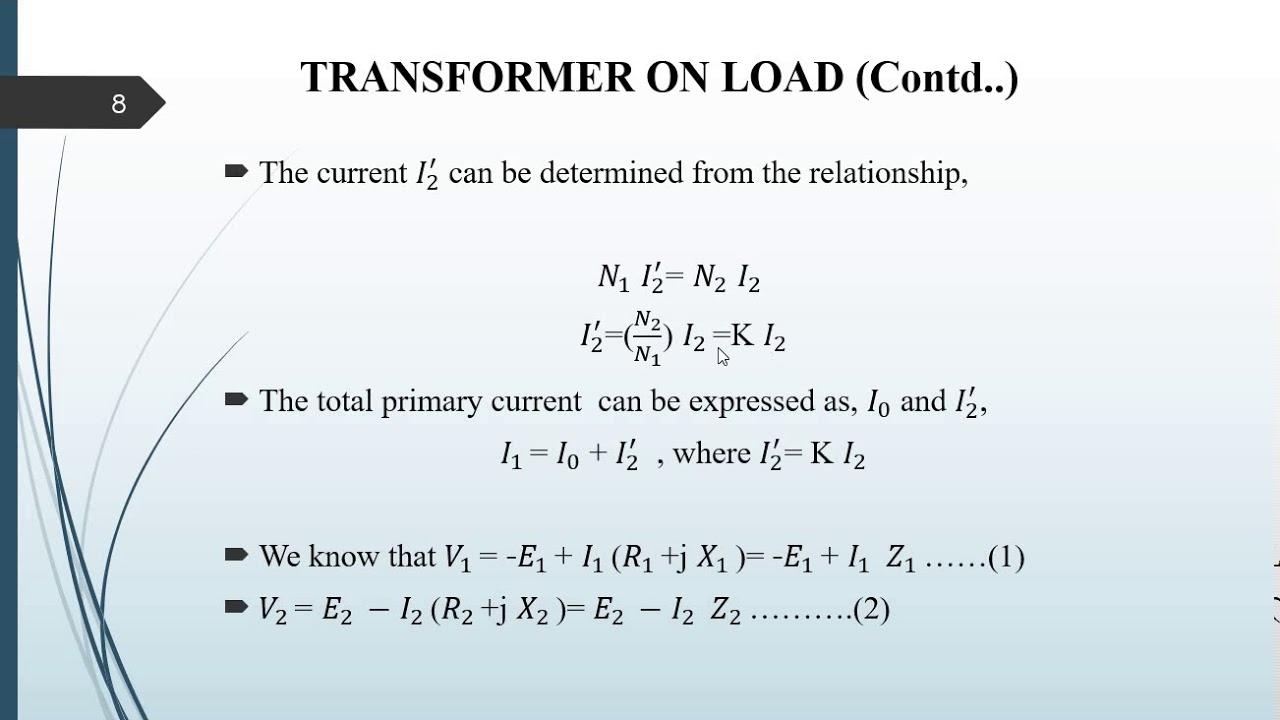 KTU EE 311 | EDCA | MODULE-3 | PHASOR DIAGRAMS OF TRANSFORMER | (MALAYALAM)