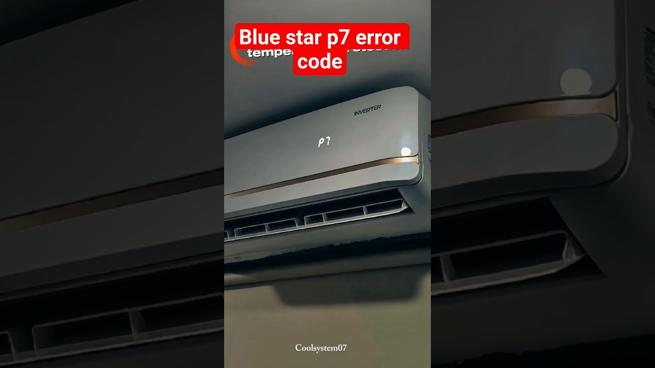 blue star P7 error code solve problem #shortvideo