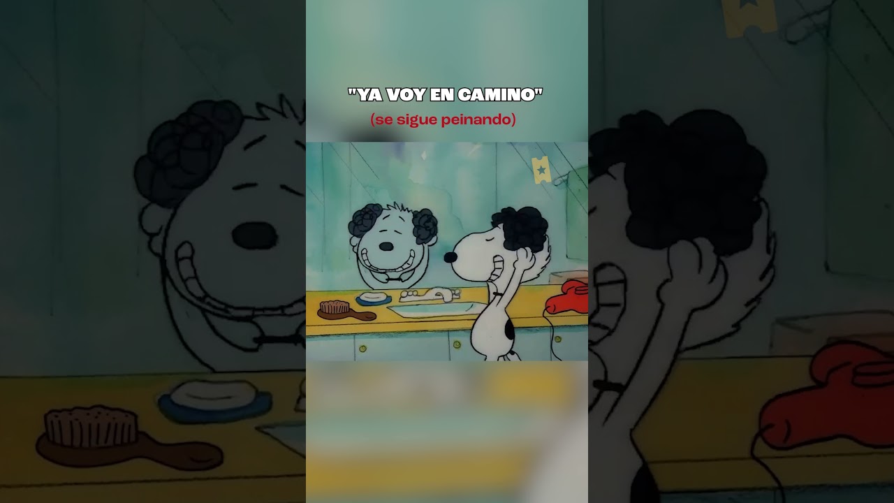 Tarde, pero despeinados JAMÁS #snoopy  #caricaturas  #charliebrown