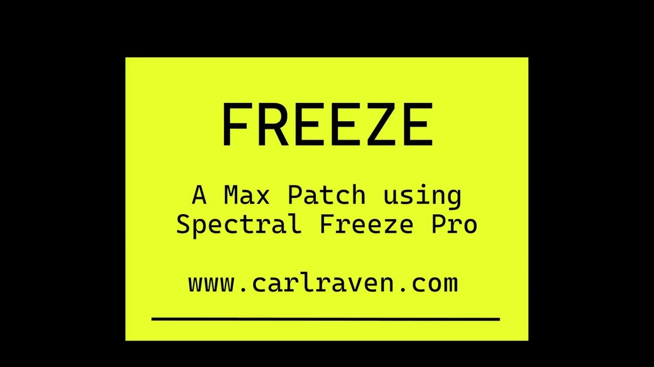 Freeze Pedal in Max8