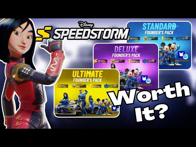 All Disney Speedstorm Founder's Packs and which one should you get