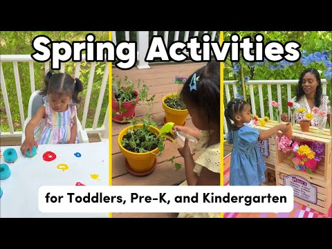 Educational Activities for Toddlers, Pre K, Kindergarten, Fun Spring Activities and Crafts
