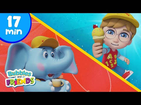 Hot vs Cold | Opposites, the alphabet, letters and rhymes with Bubbles and Friends